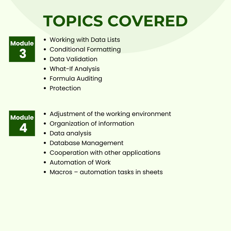 Advanced Excel Self Paced eLearning Course & MindCypress