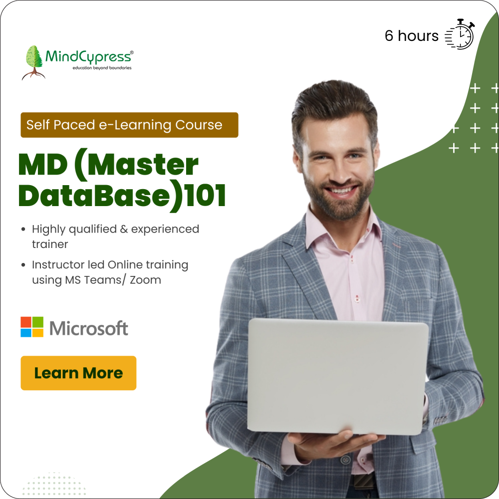 MD (Master DataBase) 101 Self Paced e-Learning Course & MindCypress